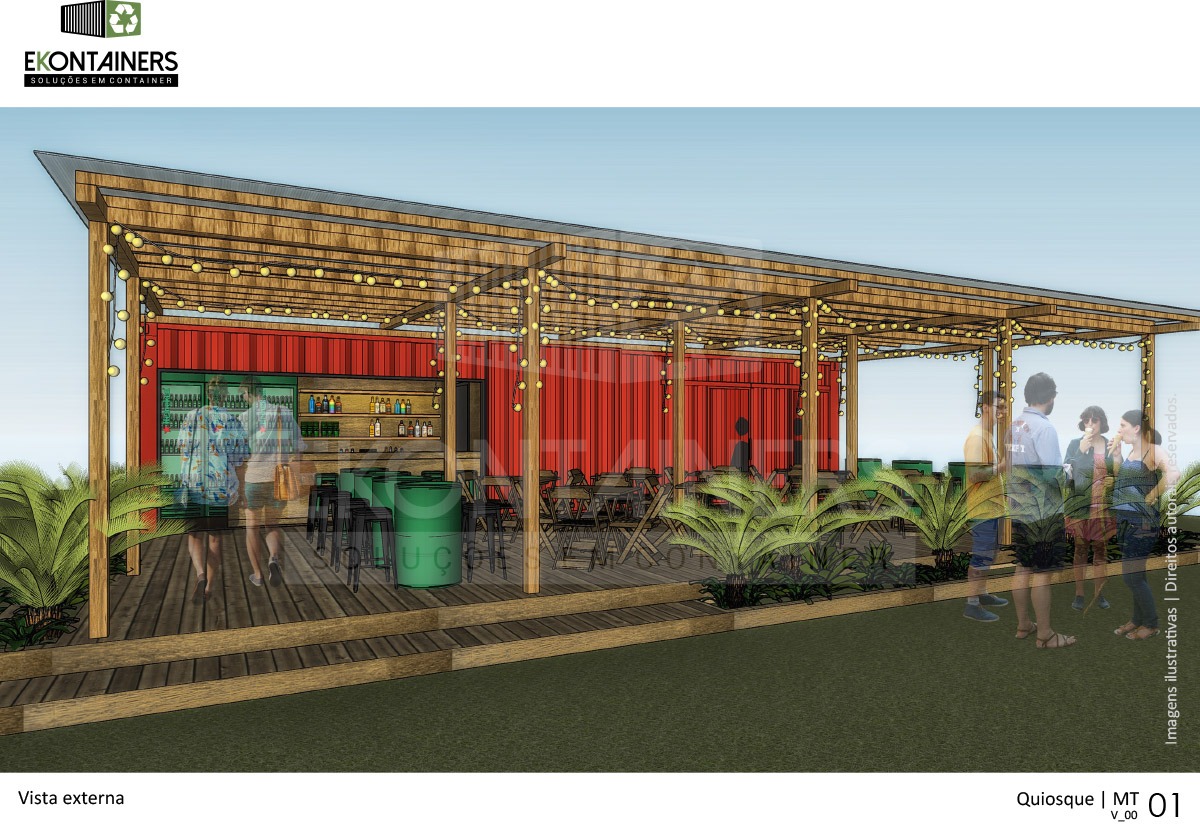 QUIOSQUE BAR 30 m² – Ekontainers
