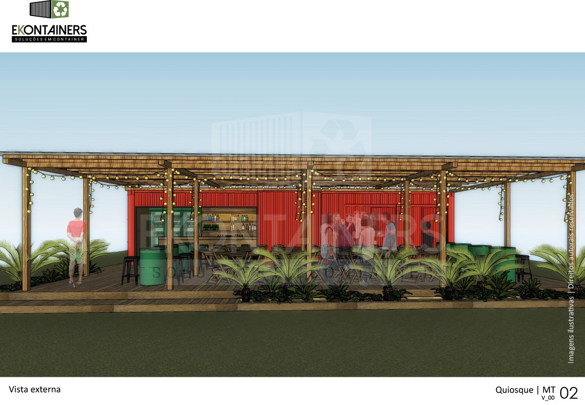 QUIOSQUE BAR 30 m² – Ekontainers