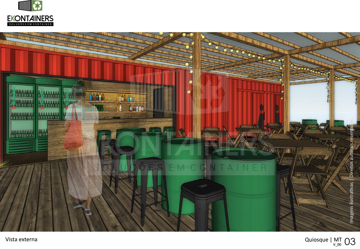 QUIOSQUE BAR 30 m² – Ekontainers