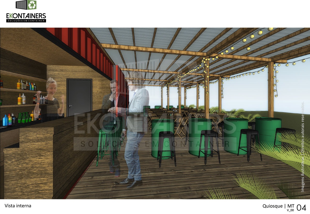 QUIOSQUE BAR 30 m² – Ekontainers