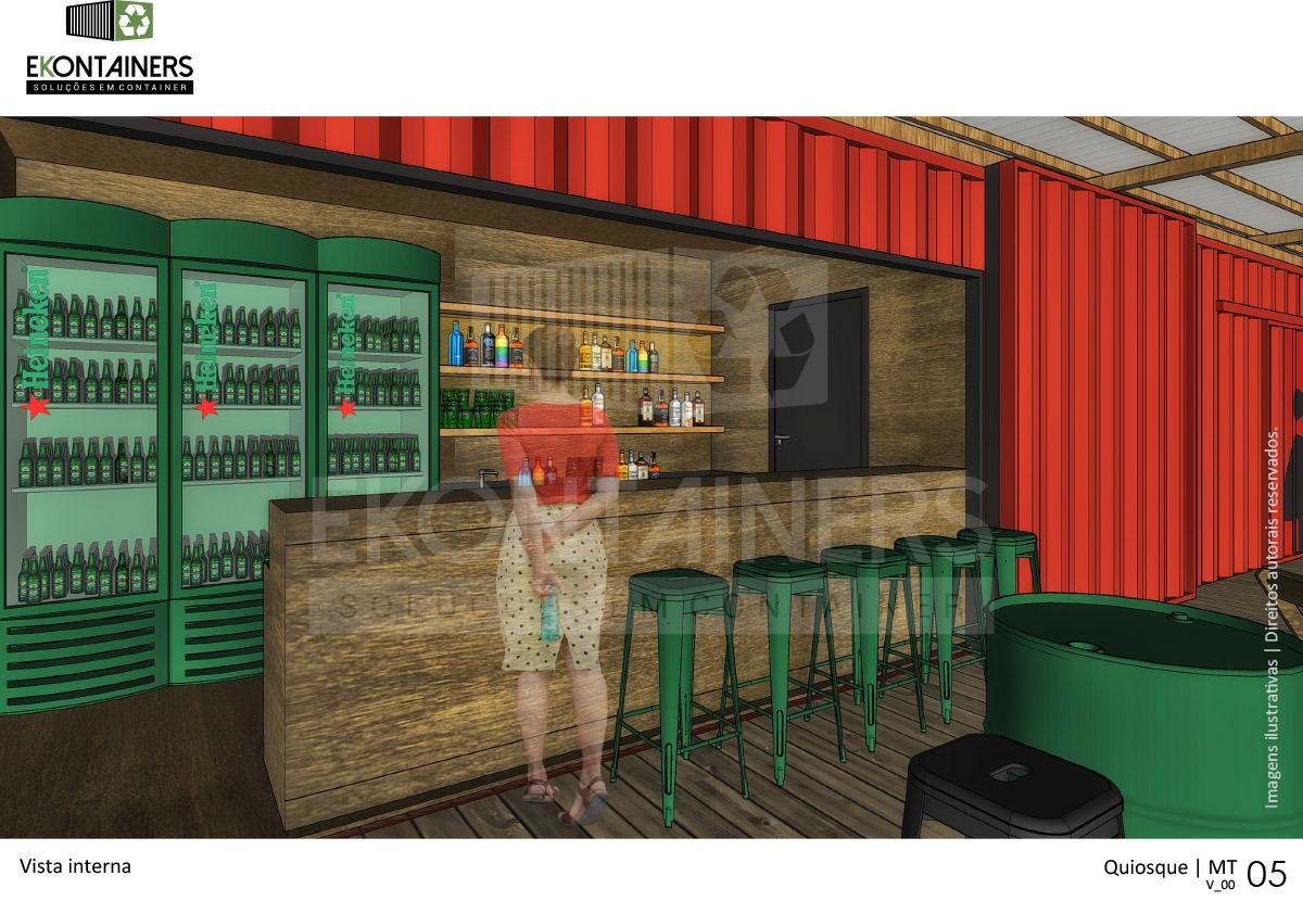 QUIOSQUE BAR 30 m² – Ekontainers