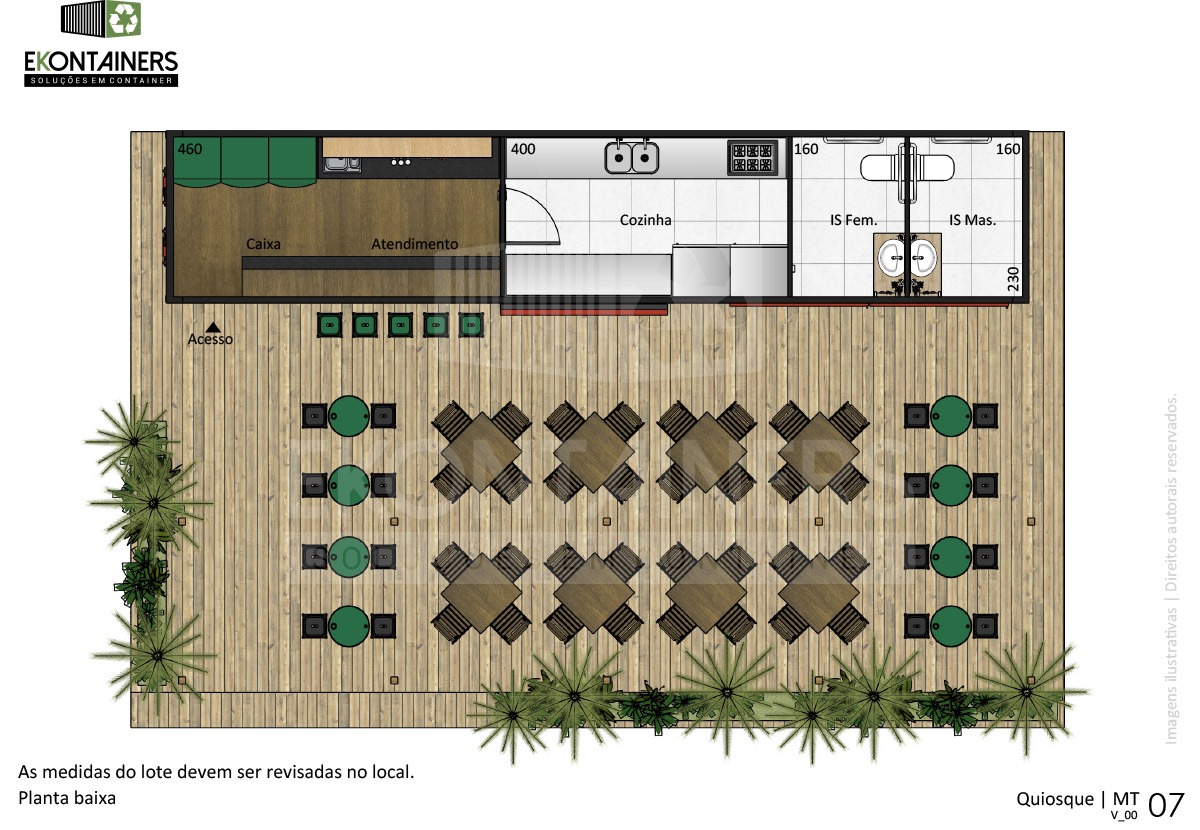QUIOSQUE BAR 30 m² – Ekontainers