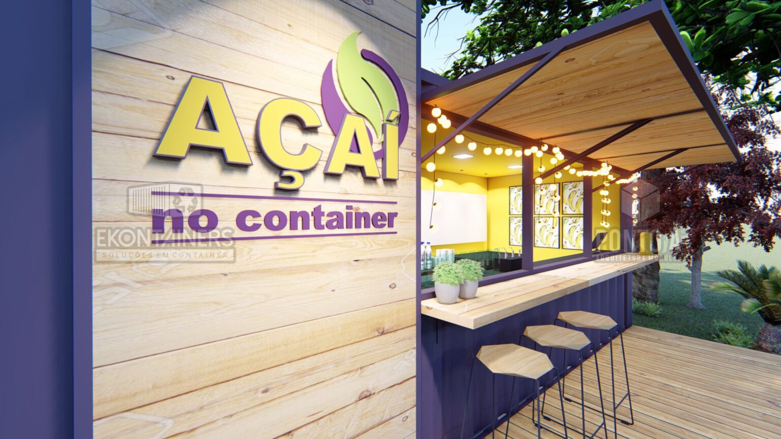 AÇAÍ NO CONTAINER 15m² – Ekontainers